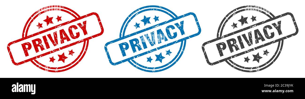 privacy stamp. privacy round isolated sign. privacy label set Stock ...