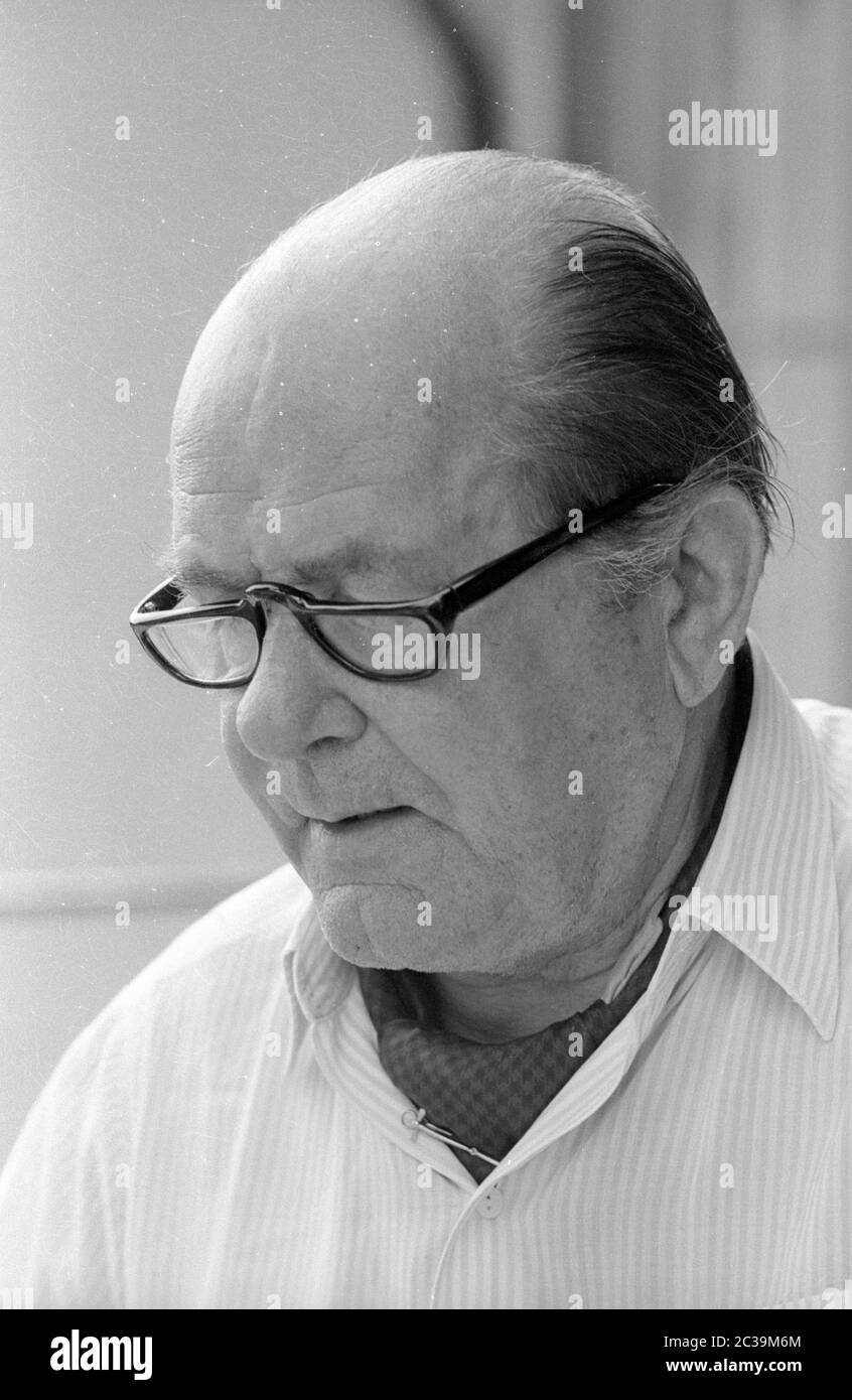 Carl Underberg, a millionaire, at Tegernsee in 1966 Stock Photo - Alamy