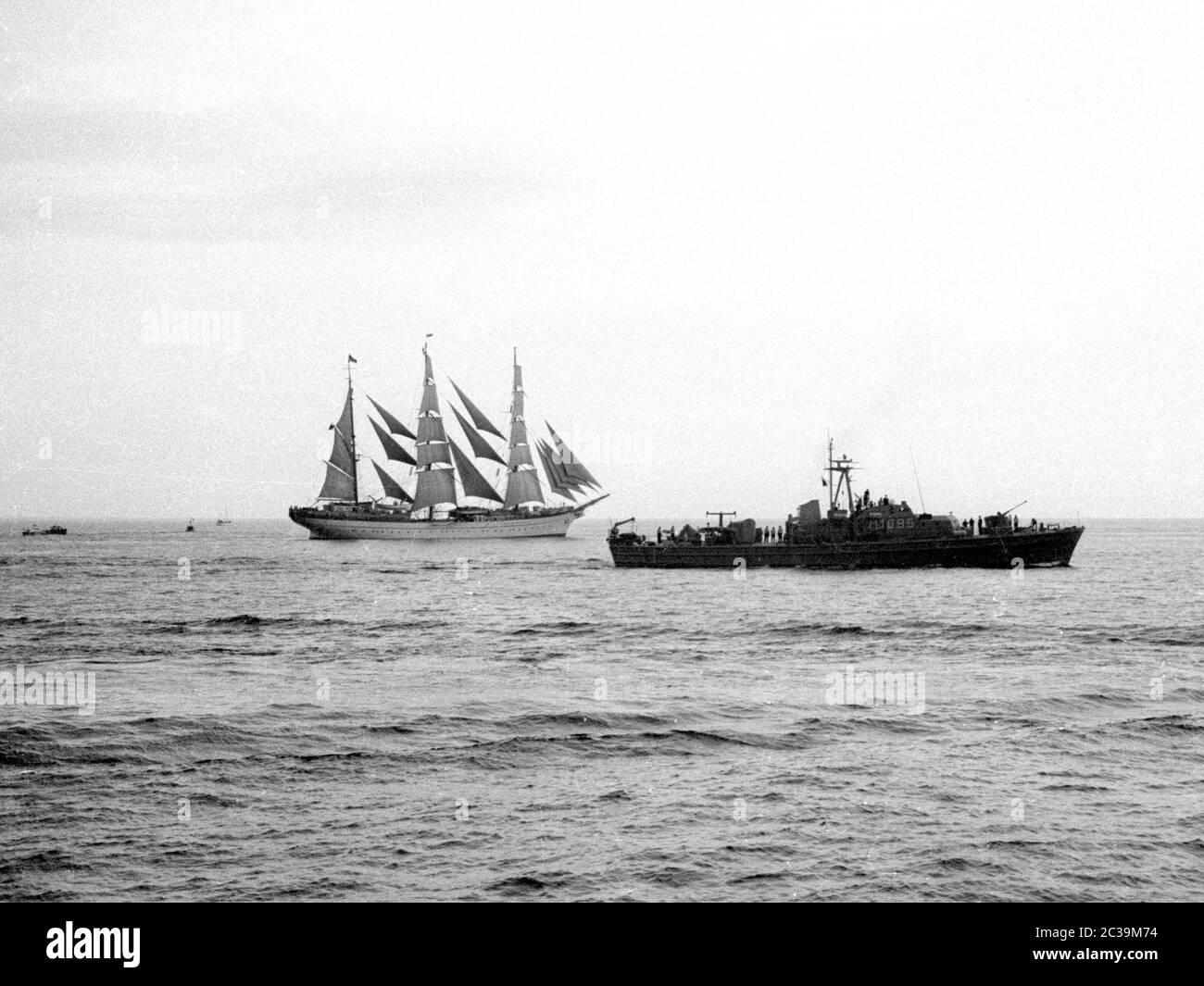 The training ship "Gorch Fock" of the German Federal Navy Stock Photo ...