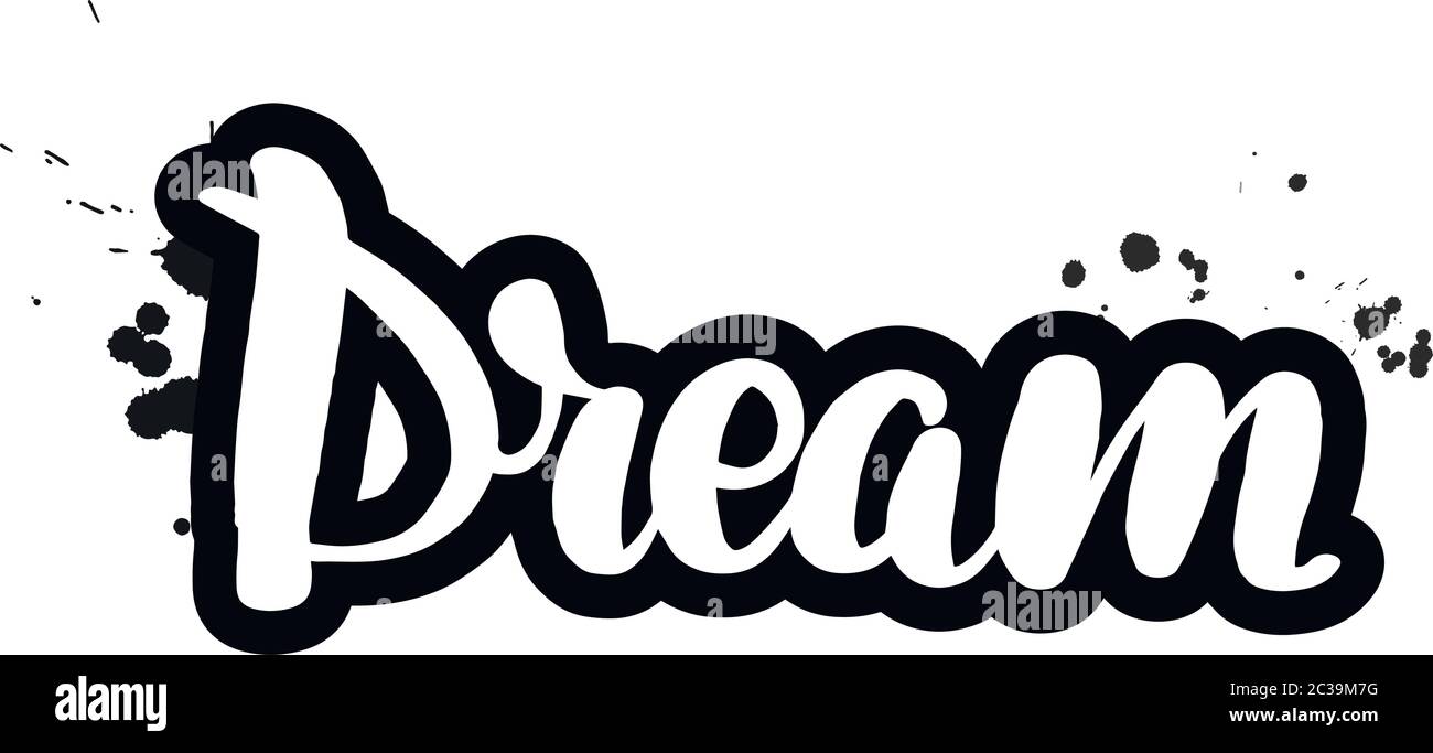 Big brush calligraphy Cut Out Stock Images & Pictures - Alamy