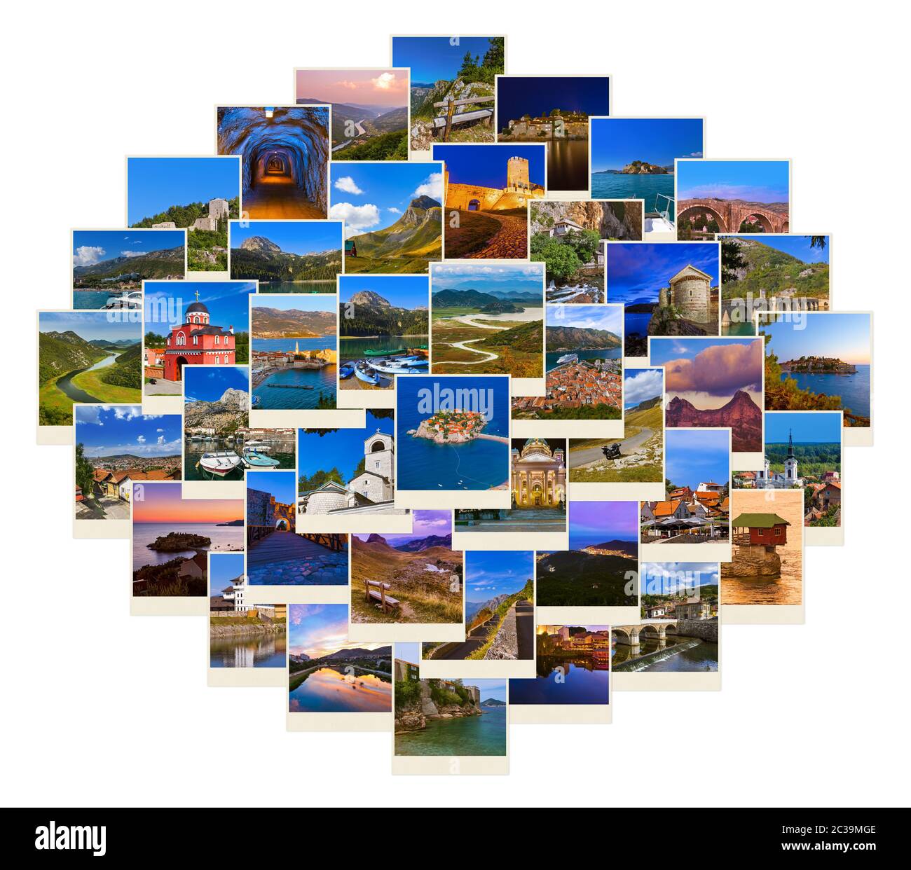 Stack of Montenegro and Bosnia travel images (my photos Stock Photo - Alamy