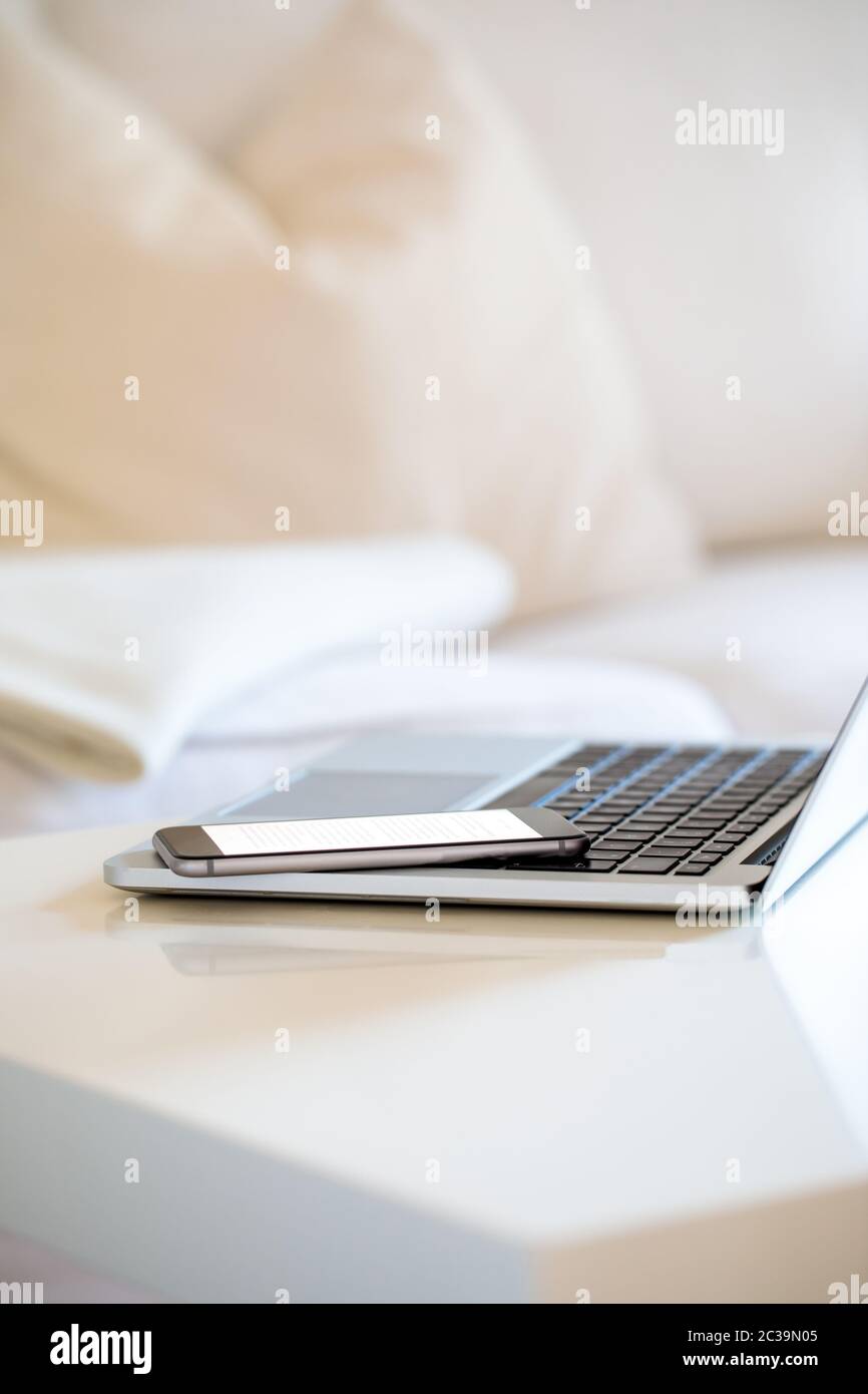 Present technology devices in situ Stock Photo - Alamy