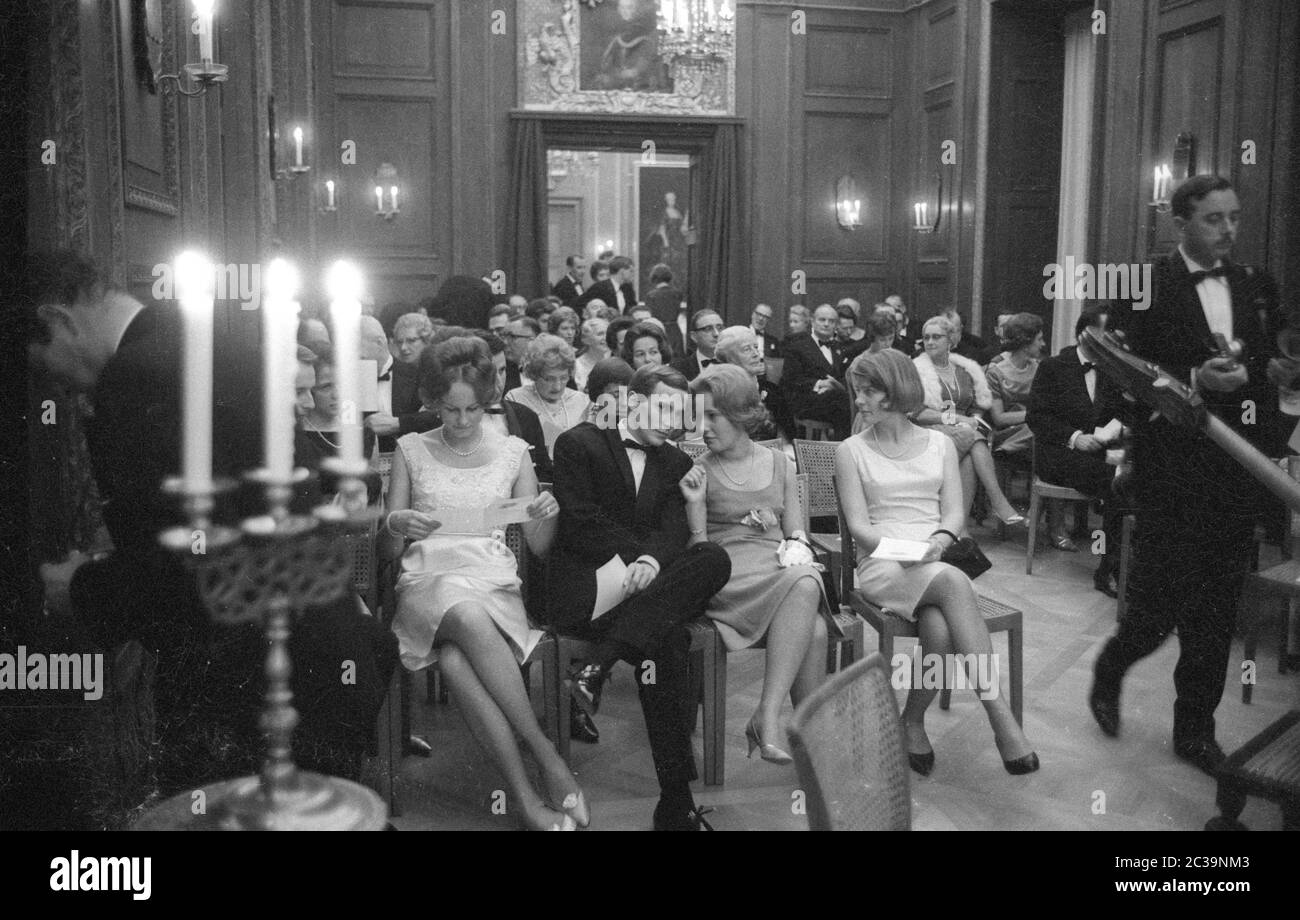 At the wedding of Princess Marie Cecile of Prussia with Duke Friedrich ...