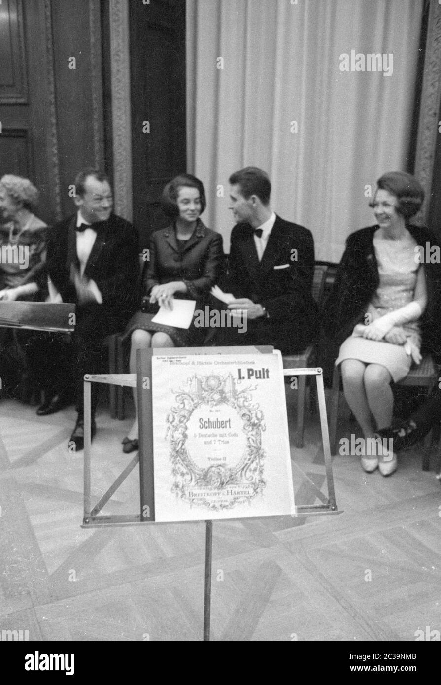 At the wedding of Princess Marie Cecile of Prussia with Duke Friedrich ...