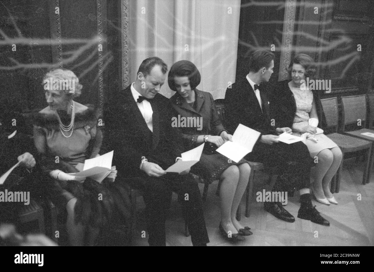 At the wedding of Princess Marie Cecile of Prussia with Duke Friedrich ...