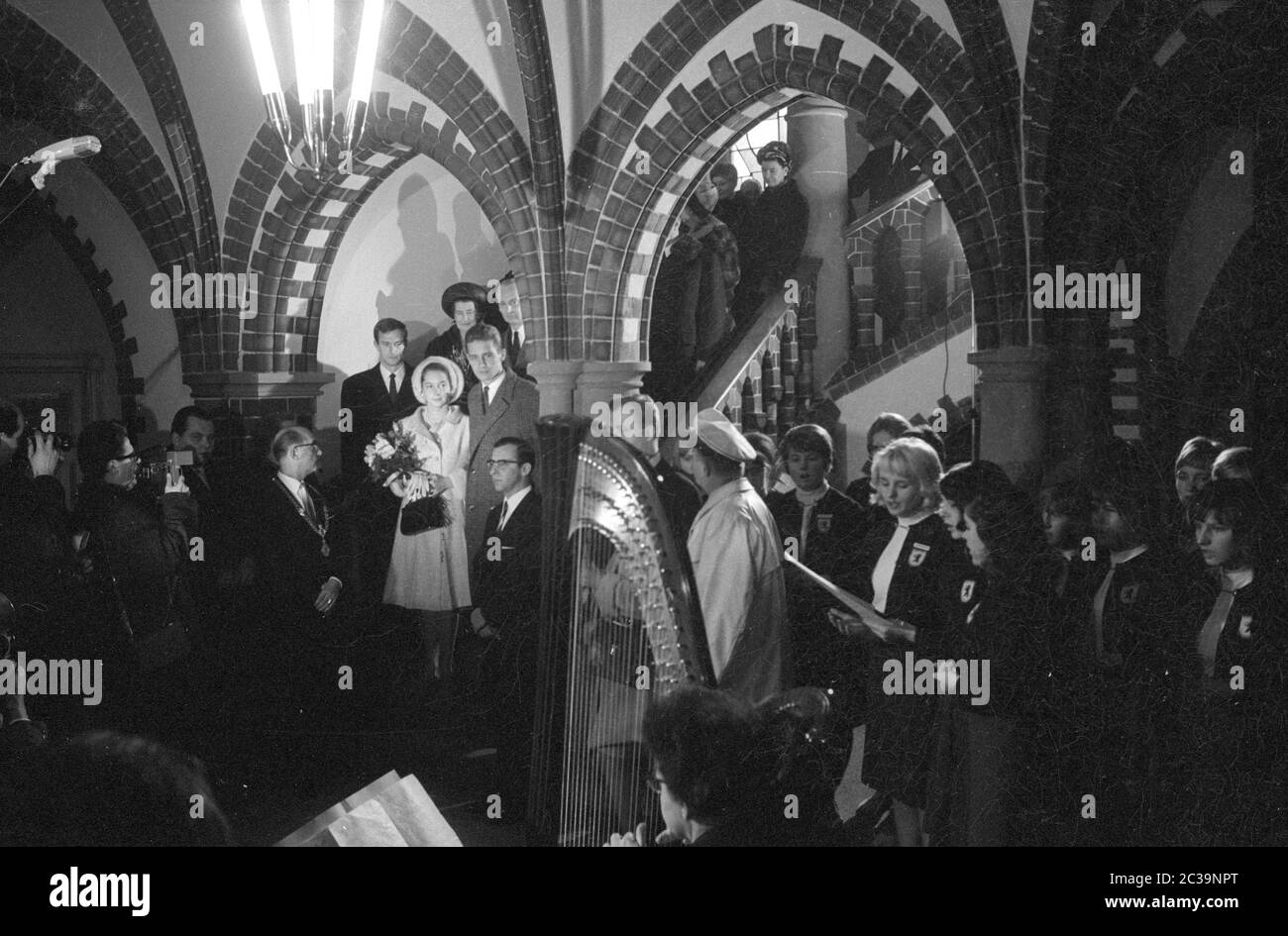 At the wedding of Princess Marie Cecile of Prussia with Duke Friedrich ...
