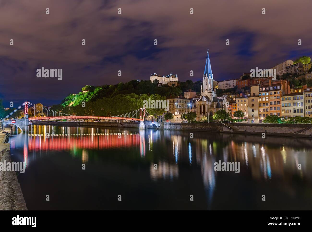 Old town of Lyon - France Stock Photo - Alamy