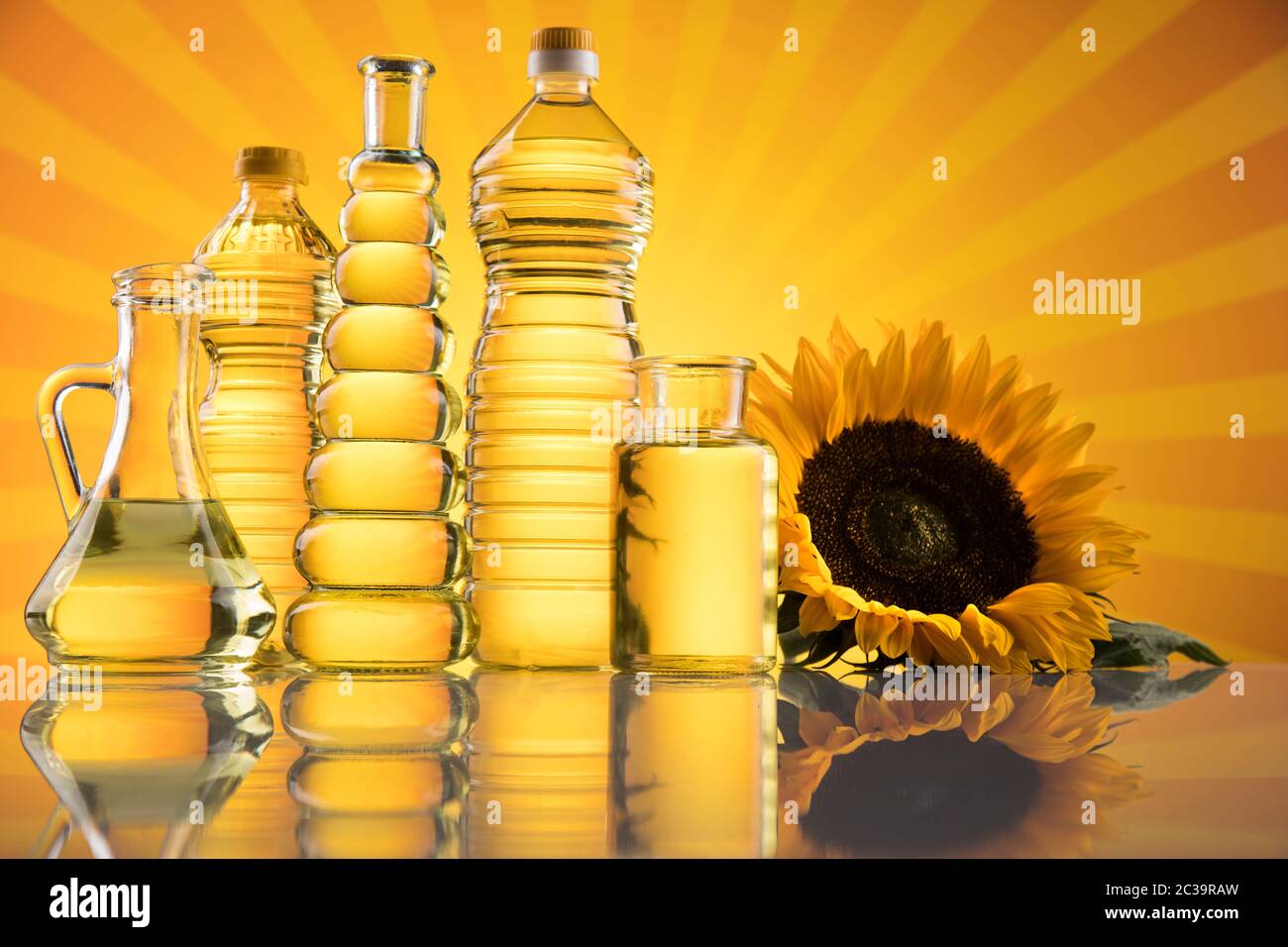 Cooking and food oil products Stock Photo - Alamy