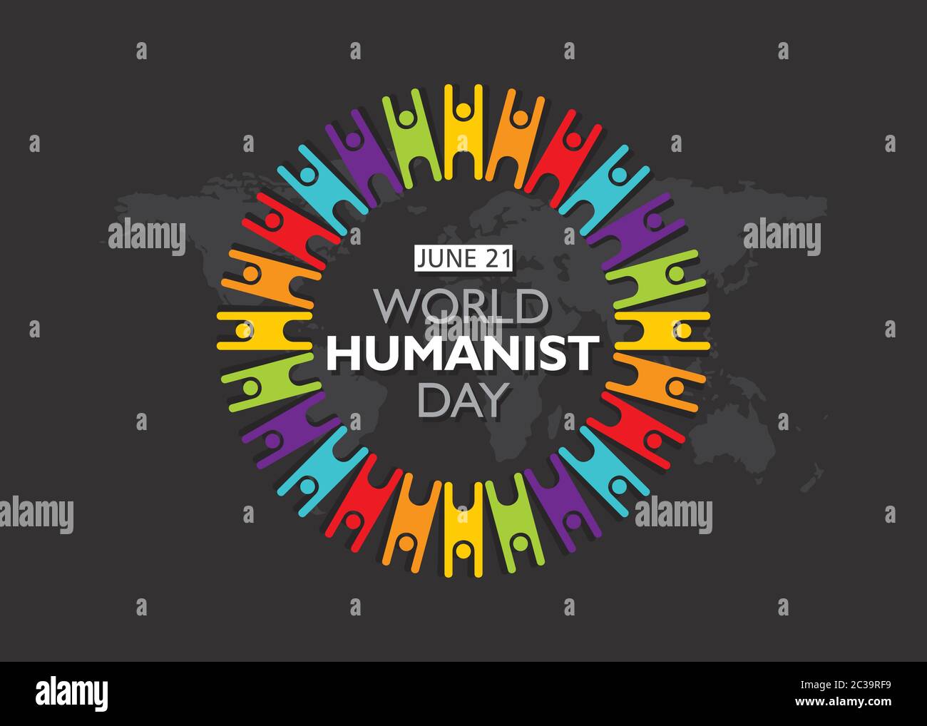 creative vector illustration of world humanist day poster Stock Vector ...