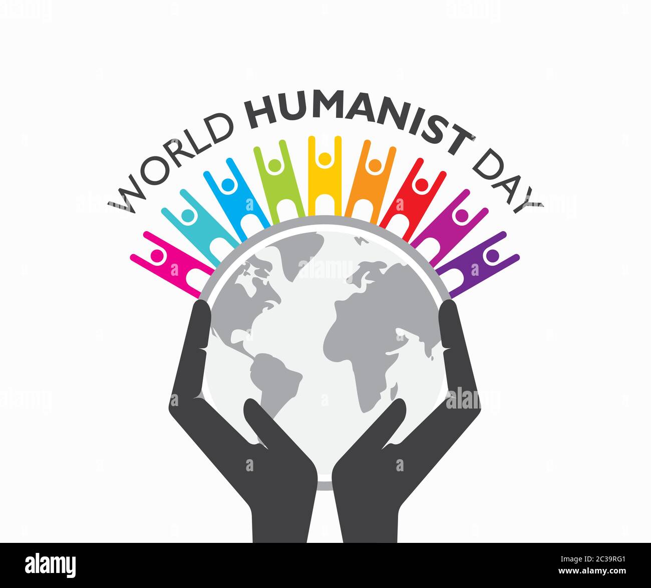 creative vector illustration of world humanist day poster Stock Vector ...