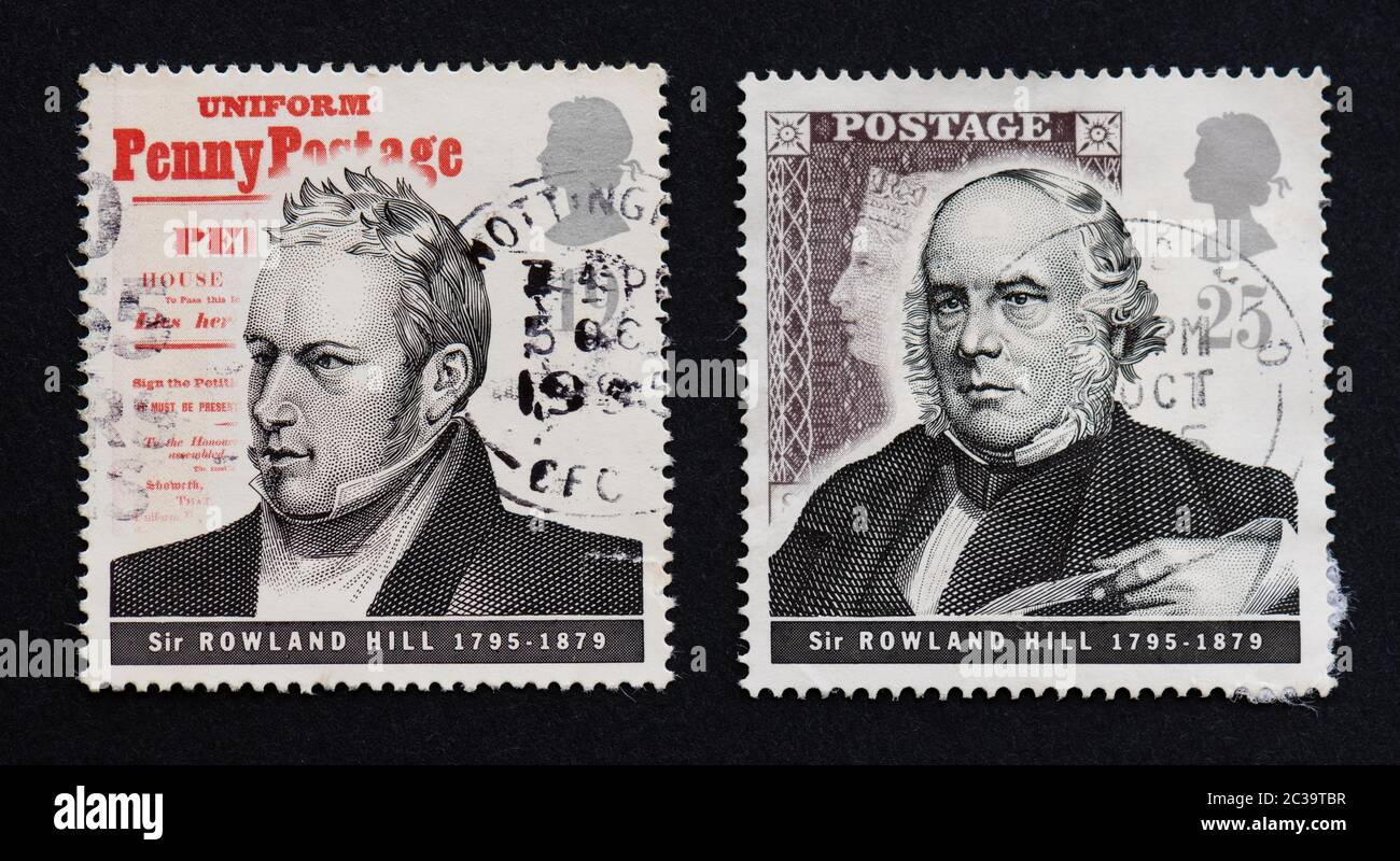 Sir rowland hill postage stamps hi-res stock photography and images - Alamy