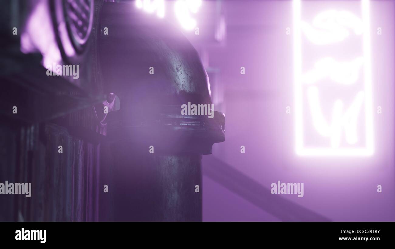 Bright fog neon background hi-res stock photography and images - Alamy