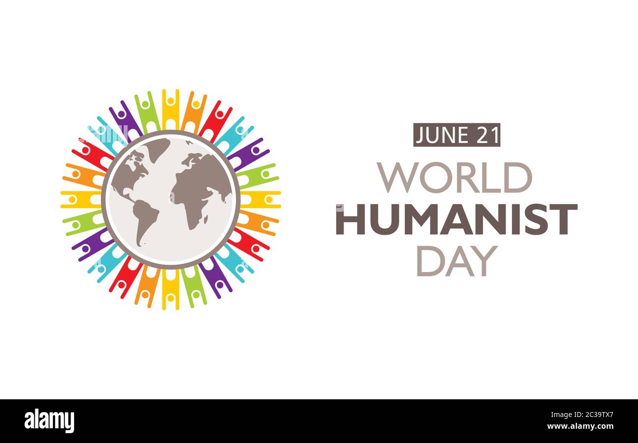 creative vector illustration of world humanist day poster Stock Vector ...