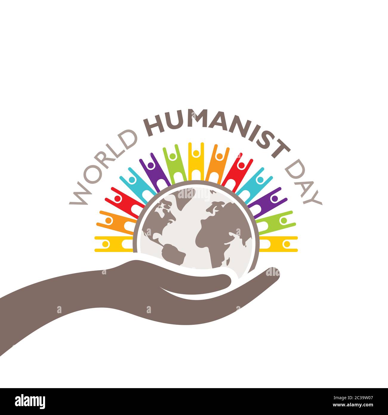 creative vector illustration of world humanist day poster Stock Vector ...