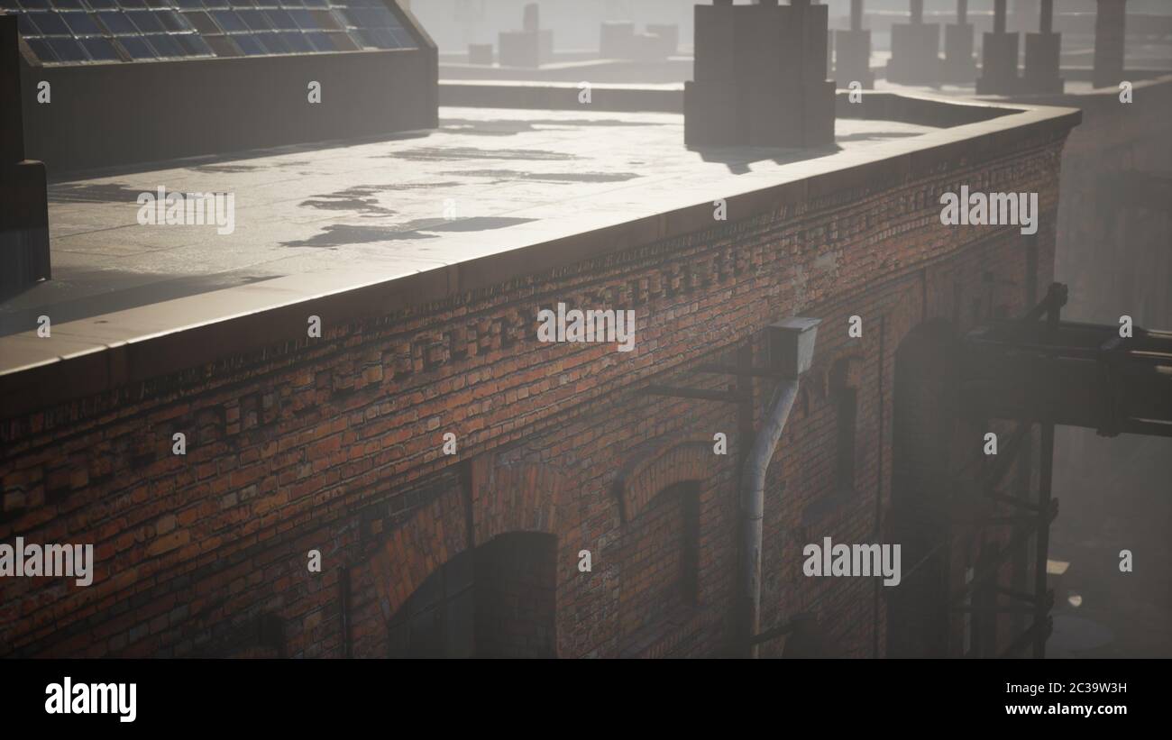 Abandoned Industrial Buildings of Old Factory Stock Photo - Alamy