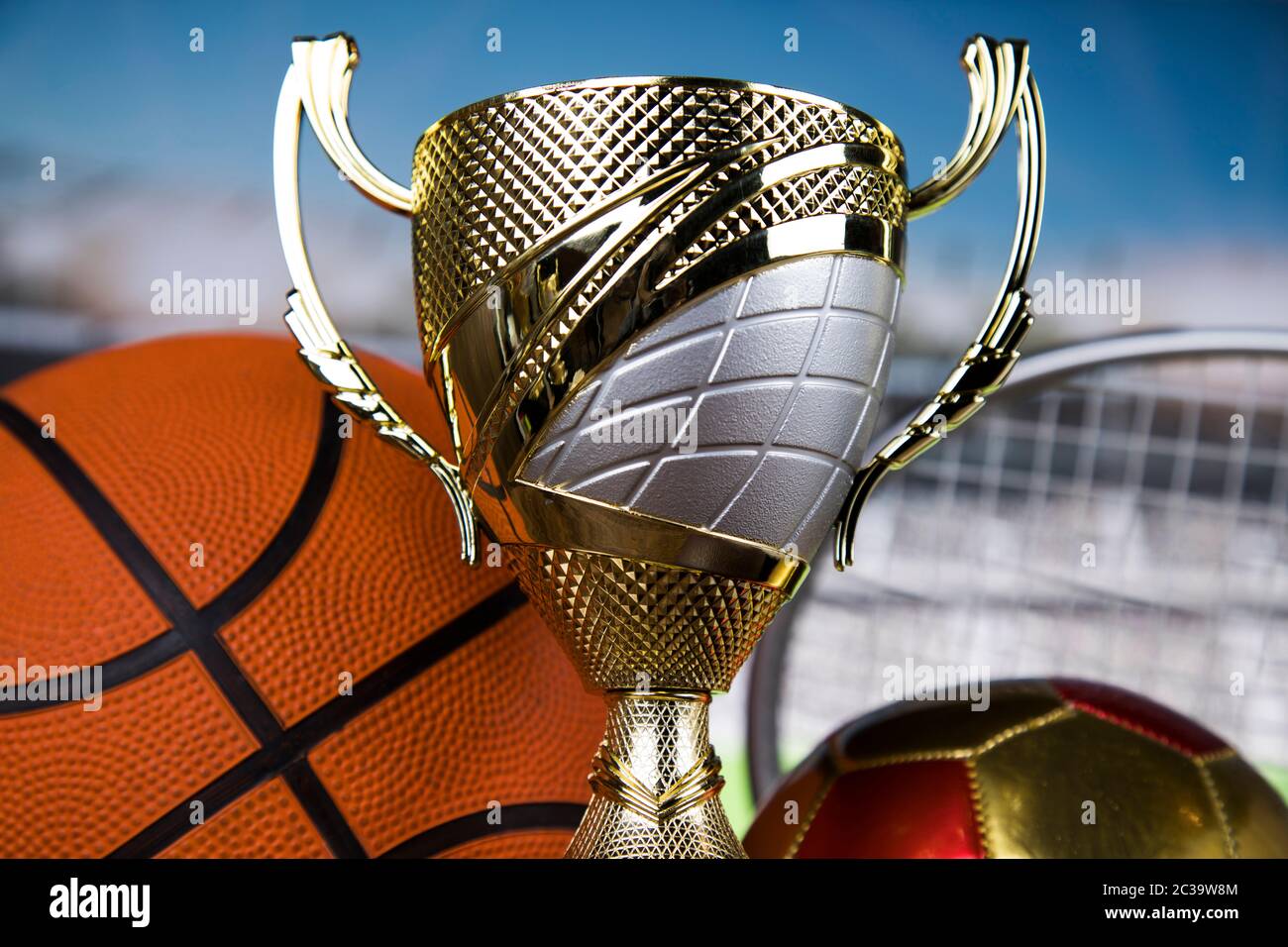 Winner podium sports symbols, winning background Stock Photo - Alamy