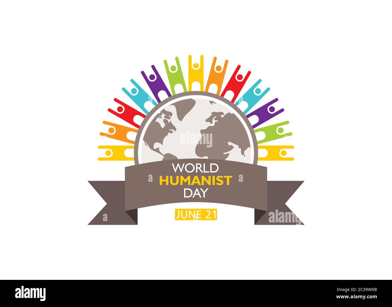 creative vector illustration of world humanist day poster Stock Vector ...