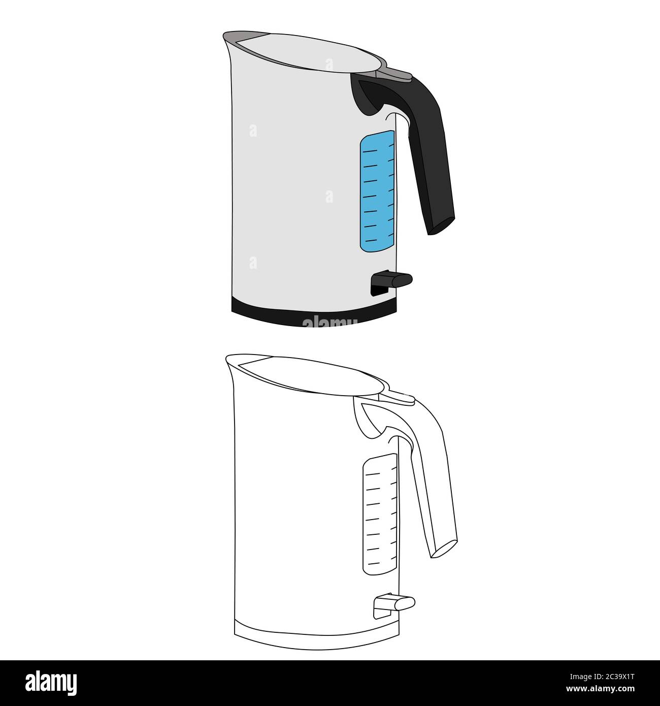 vector, on a white background, electric kettle Stock Vector Image & Art ...