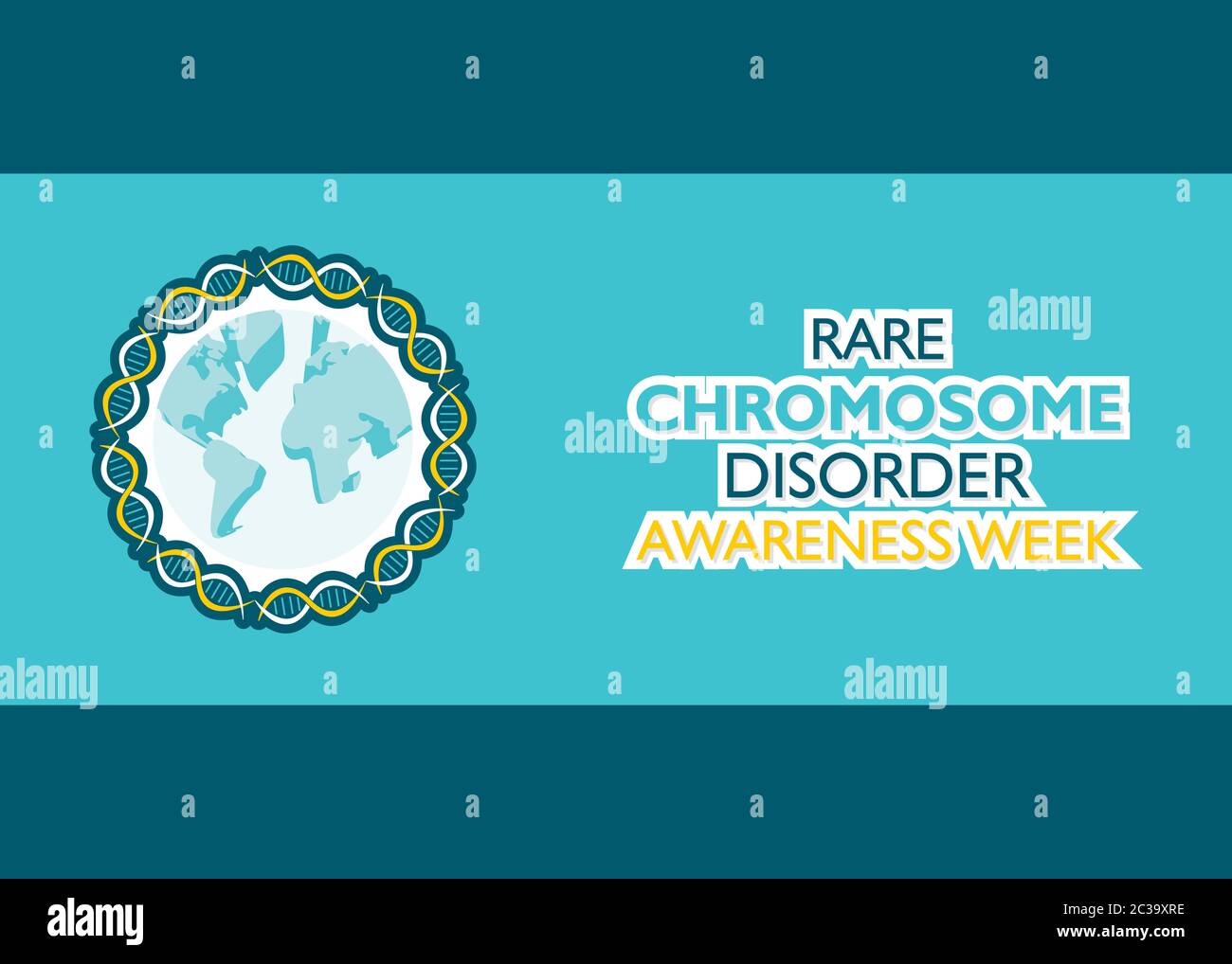 creative vector illustration of rare chromosome disorder awareness week ...