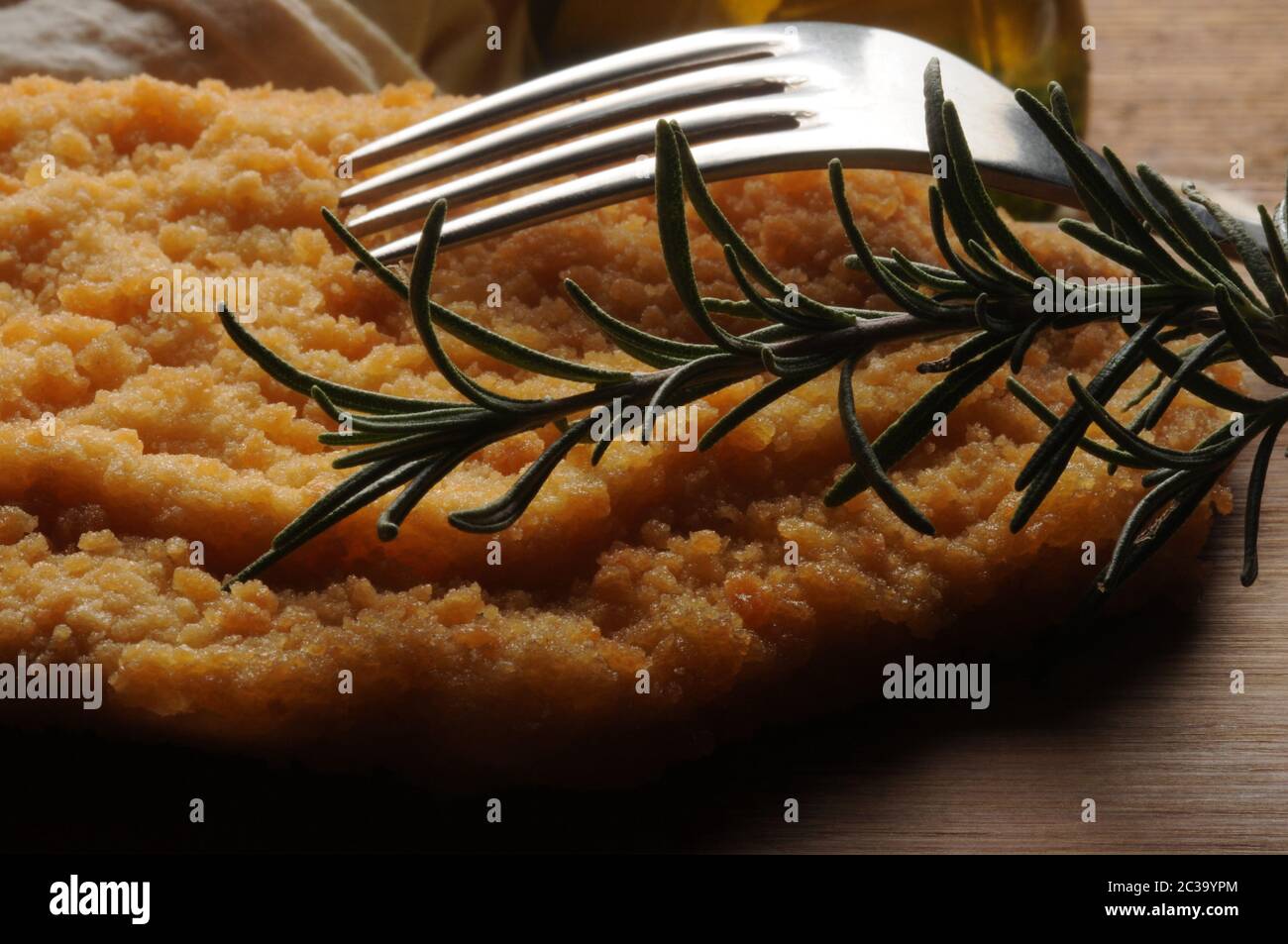 Chicken cotoletta with scamorza cheese Stock Photo - Alamy