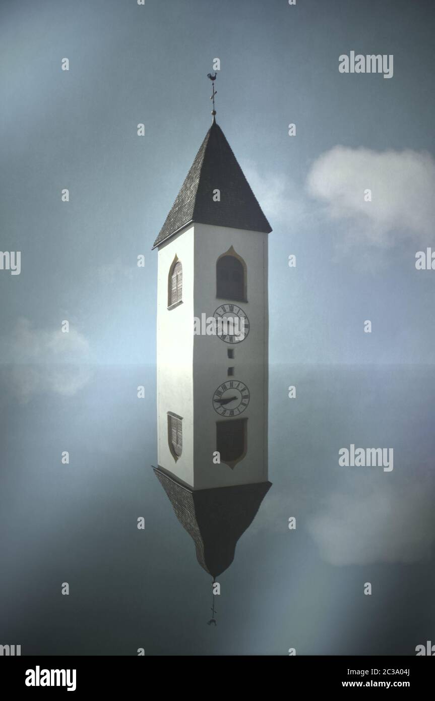 Tower in the Water Stock Photo - Alamy