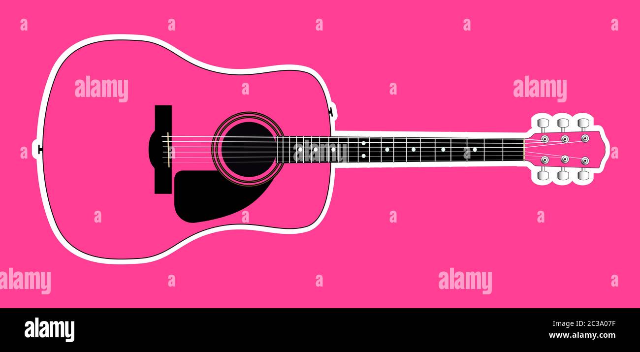 Acoustic Guitar Body Outline