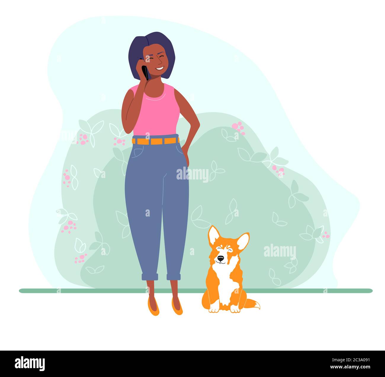 Human like dog Stock Vector Images - Alamy