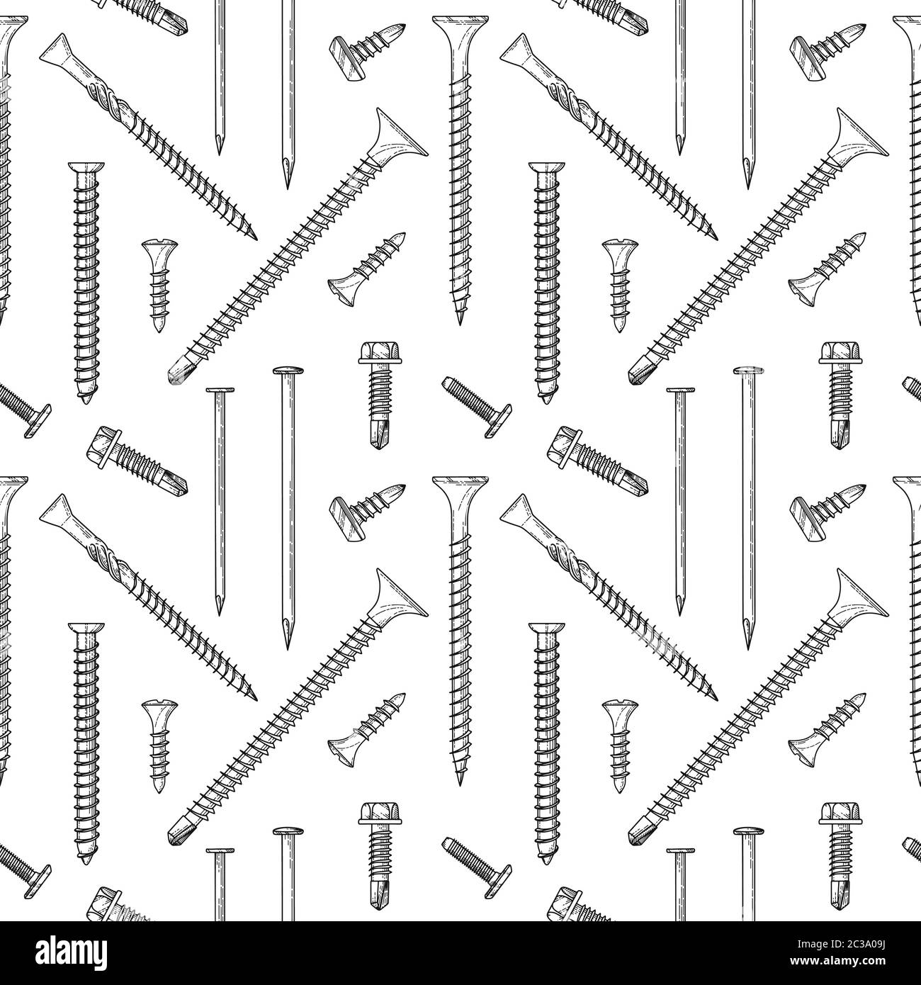 Stainless steel screws Stock Vector Images - Alamy