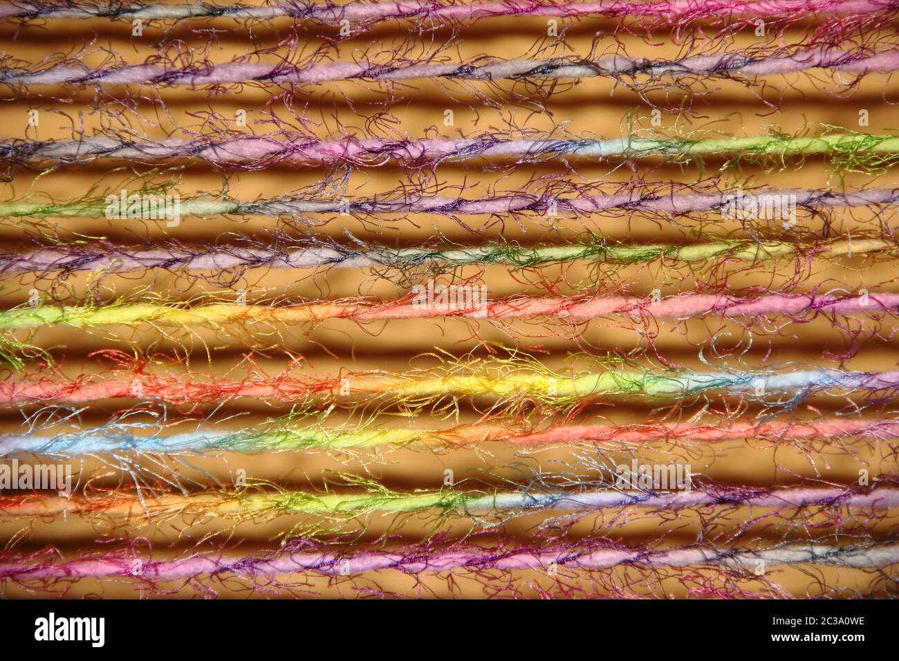 Colorful raw silk thread in hi-res stock photography and images - Alamy