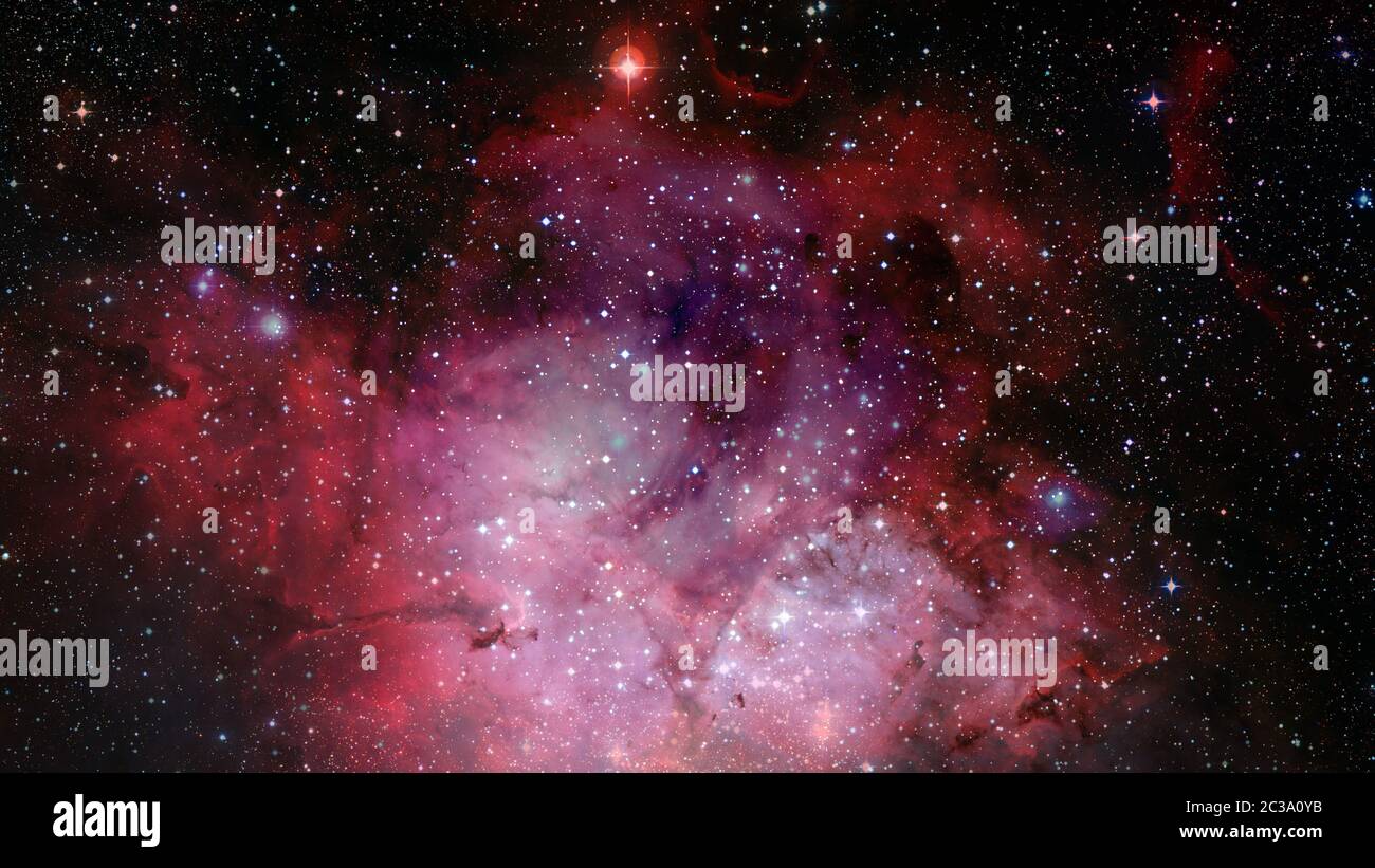 High definition star field, colorful night sky space. Nebula and ...