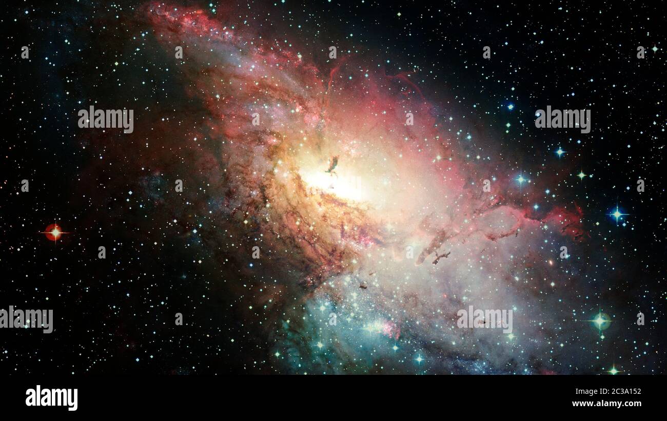 Spiral galaxy. Elements of this image furnished by NASA Stock Photo - Alamy