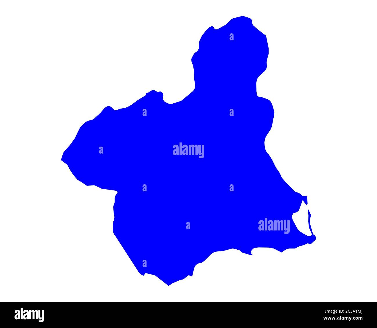 Map of Murcia Stock Photo - Alamy