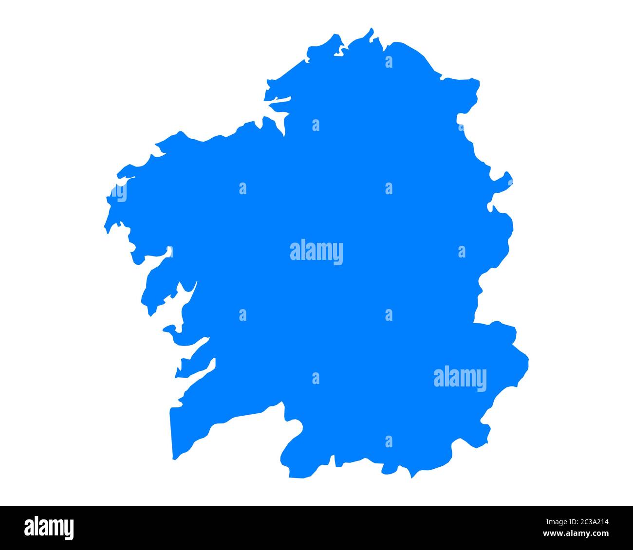 Map of Galicia Stock Photo - Alamy