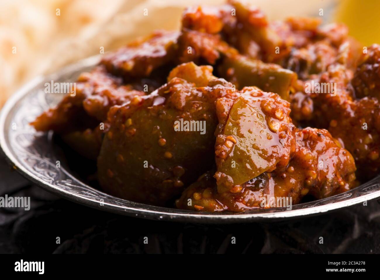 South Indian Lemon Pickle is a spicy tangy pickle Stock Photo - Alamy