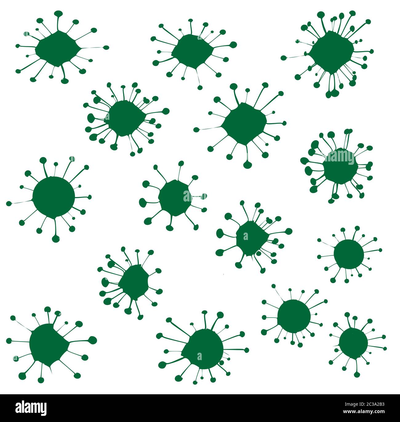 Blobs of viral infections isolated over a white background Stock Photo ...