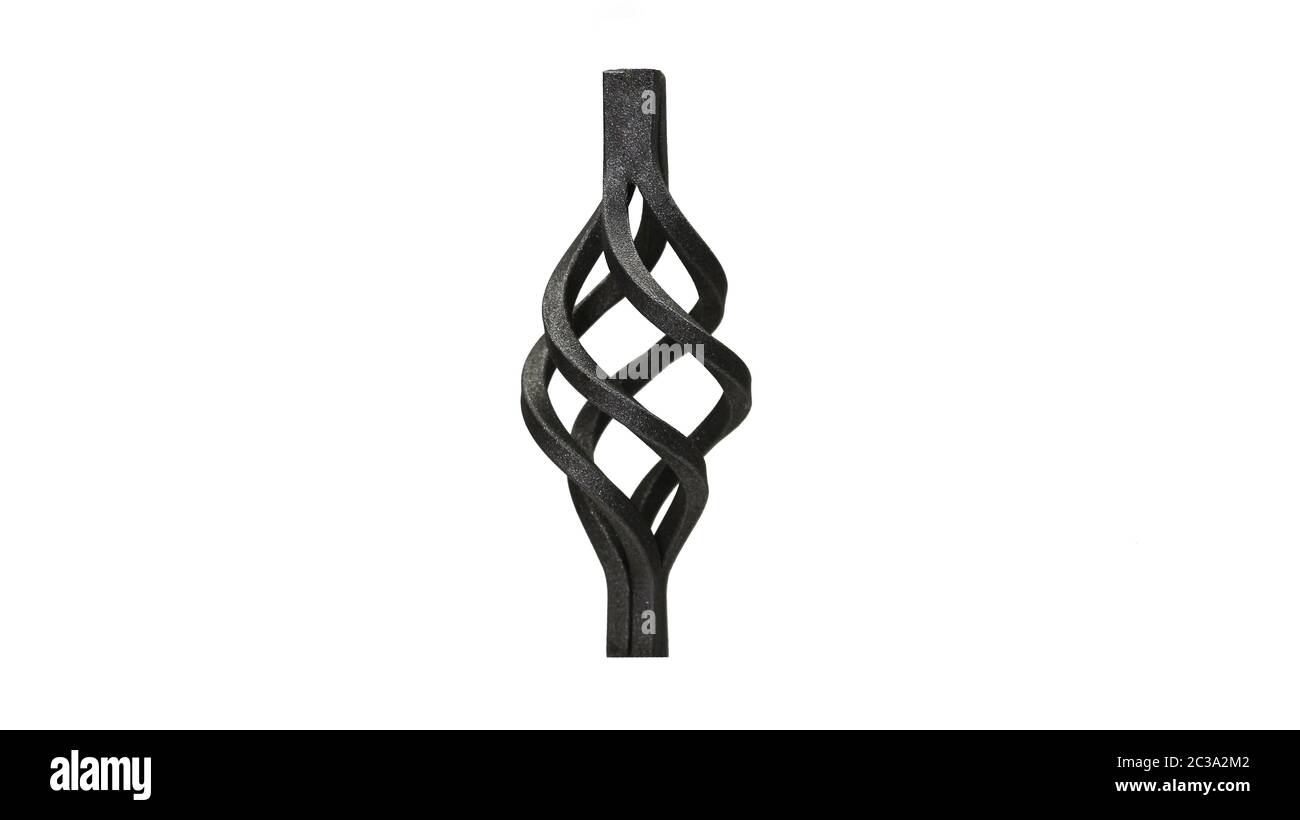 forged metal object on white background Stock Photo - Alamy