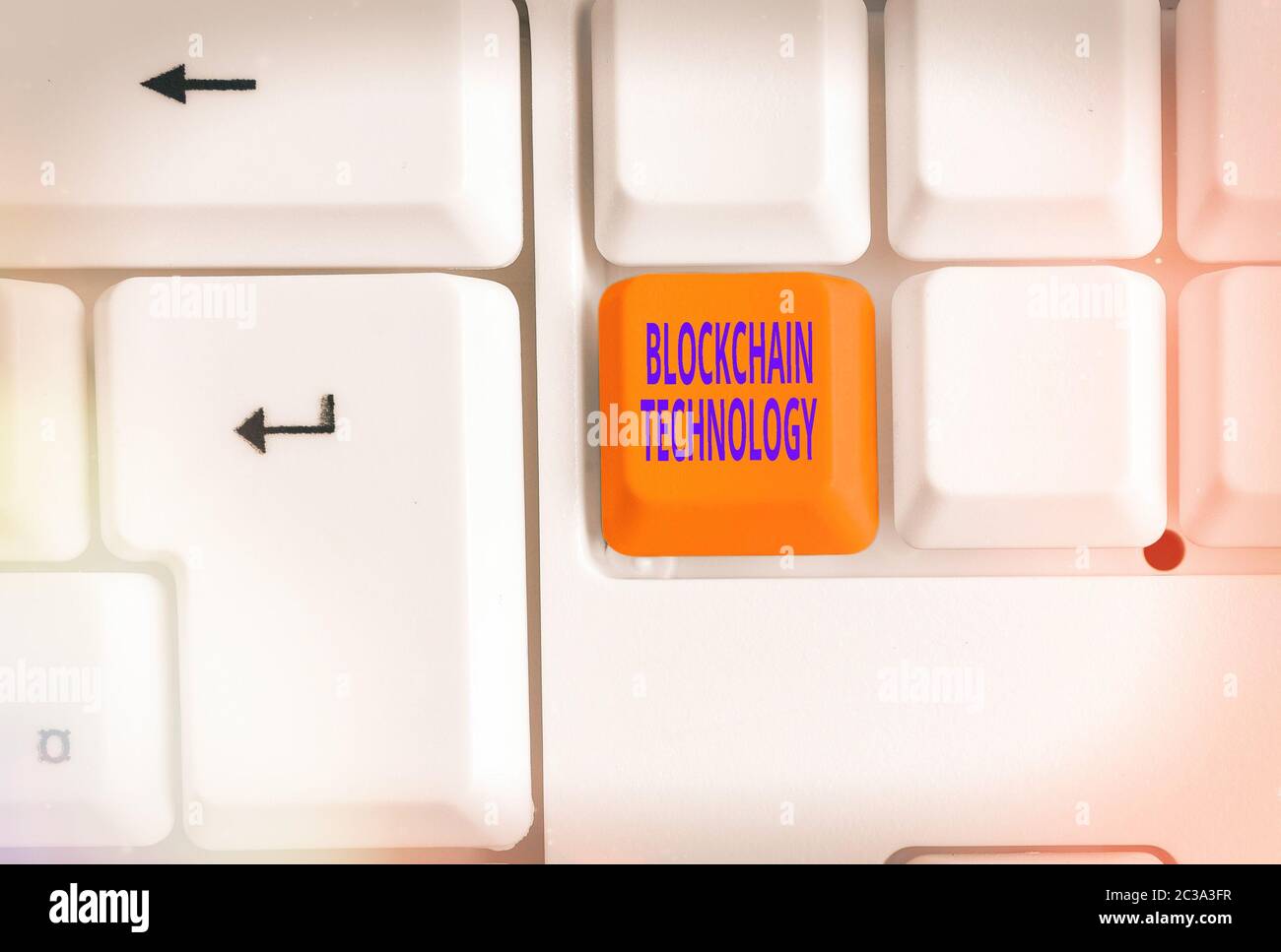 Handwriting text writing Blockchain Technology. Conceptual photo ...