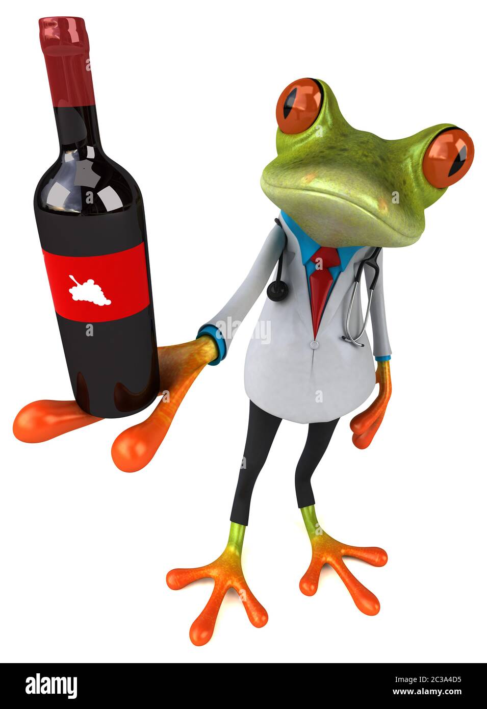 Frog doctor - 3D Illustration Stock Photo - Alamy
