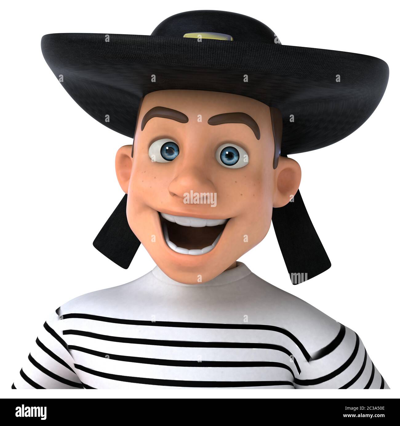 Fun 3d cartoon breton character Stock Photo - Alamy