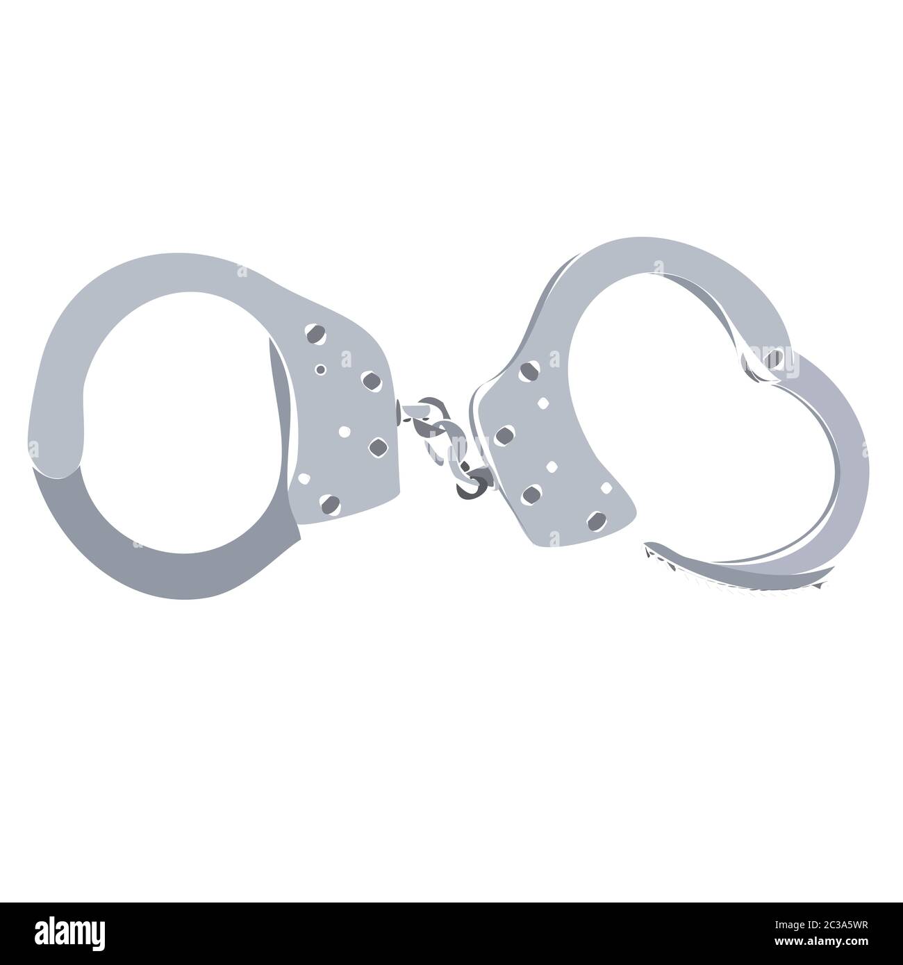 vector, on a white background, handcuffed Stock Vector Image & Art - Alamy