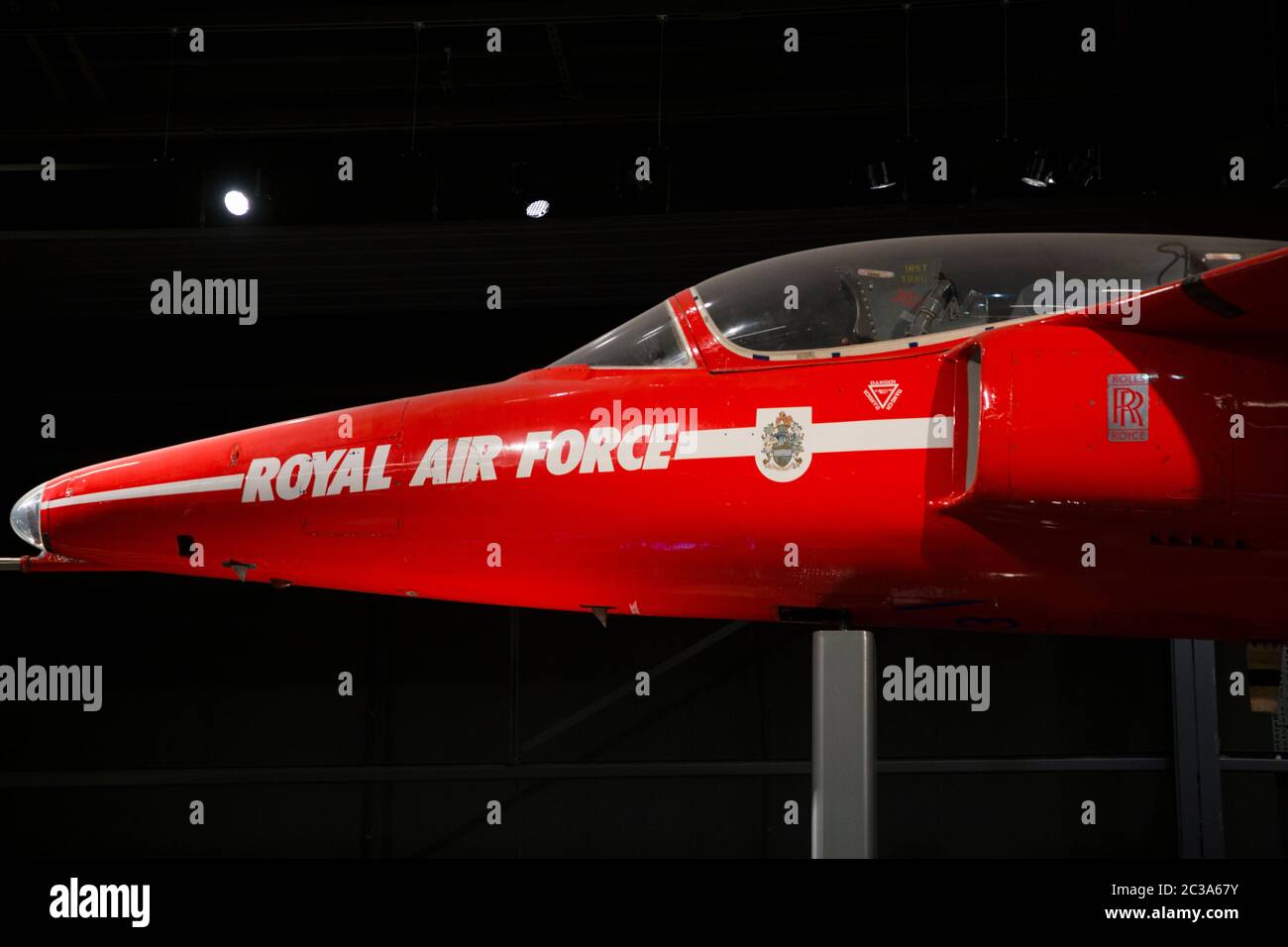 RAF HAWKER SIDDELEY GNAT T.1 XR977 / 8640M still in ‘Reds’ colour ...