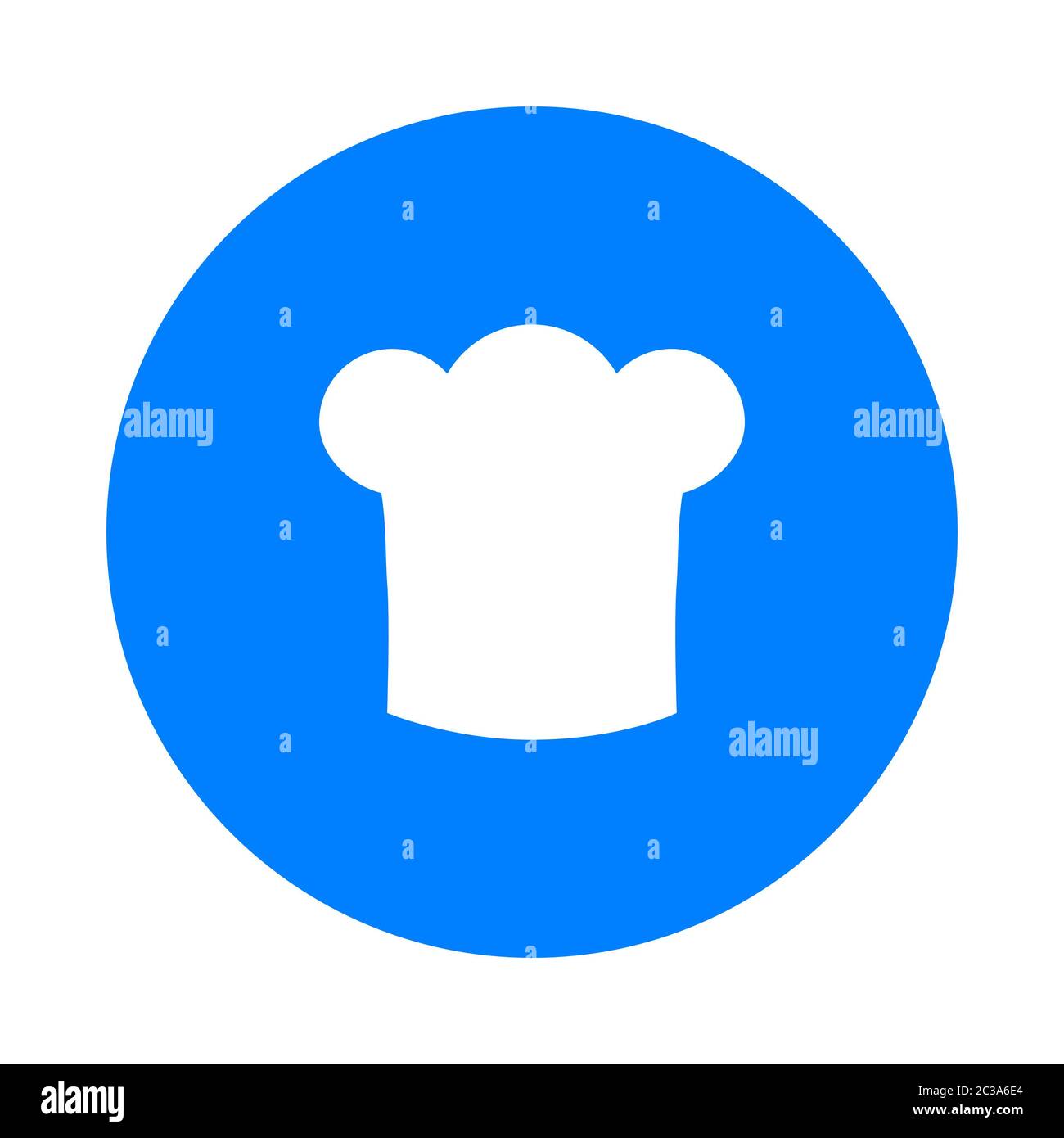 Chef hat and circle Stock Photo - Alamy