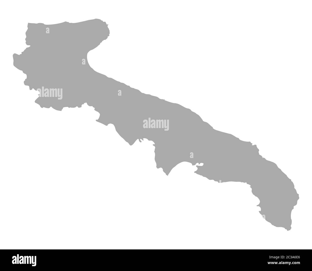Map of Apulia Stock Photo - Alamy