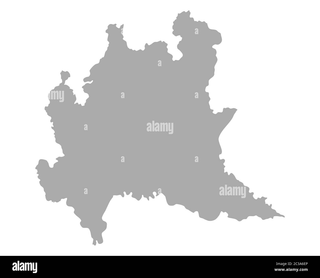 Map of Lombardy Stock Photo - Alamy