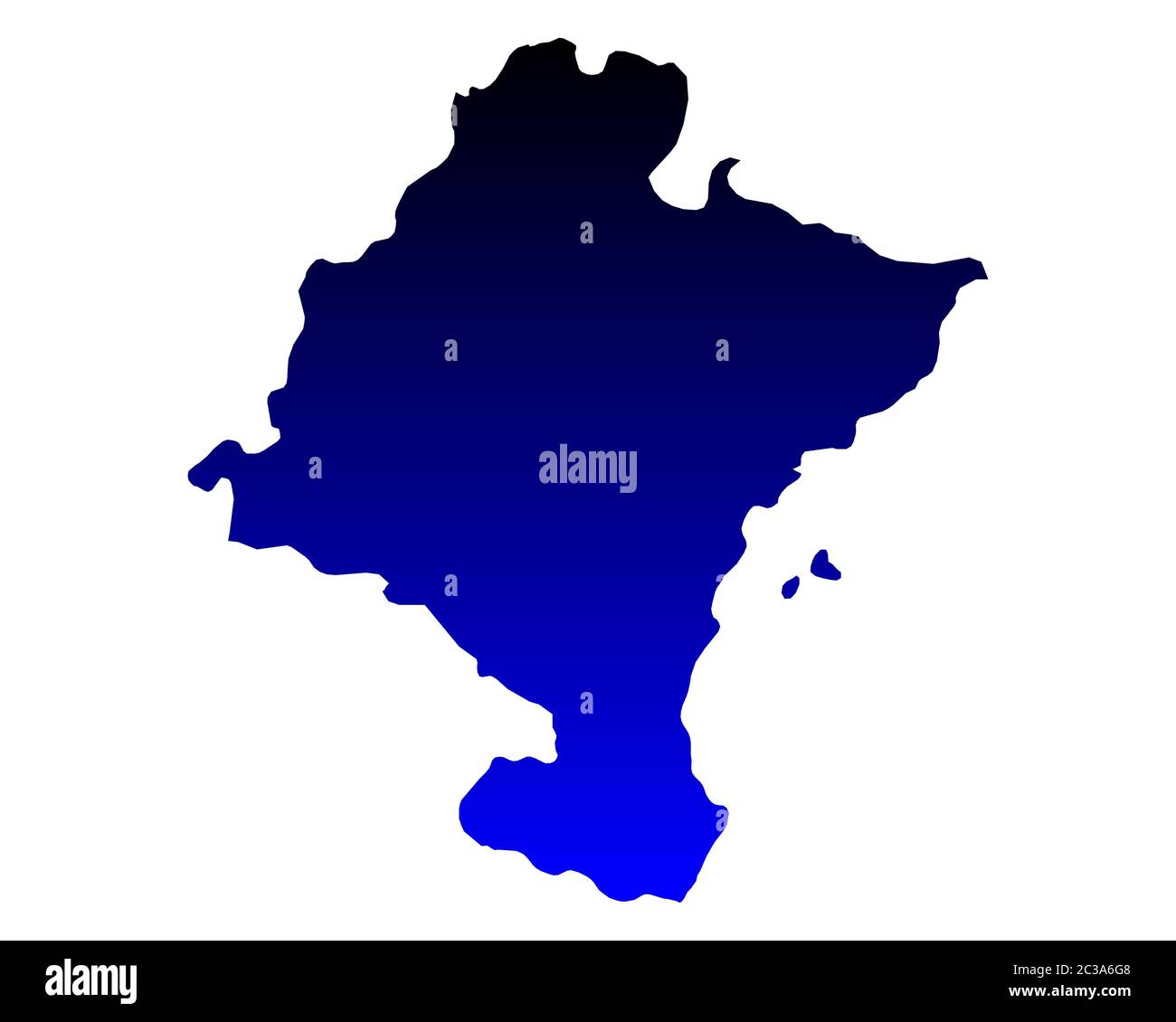 Map of Navarre Stock Photo - Alamy