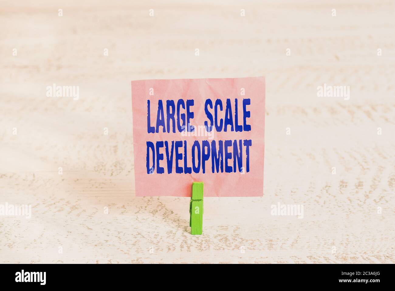 Handwriting text Large Scale Development. Conceptual photo very wide ...