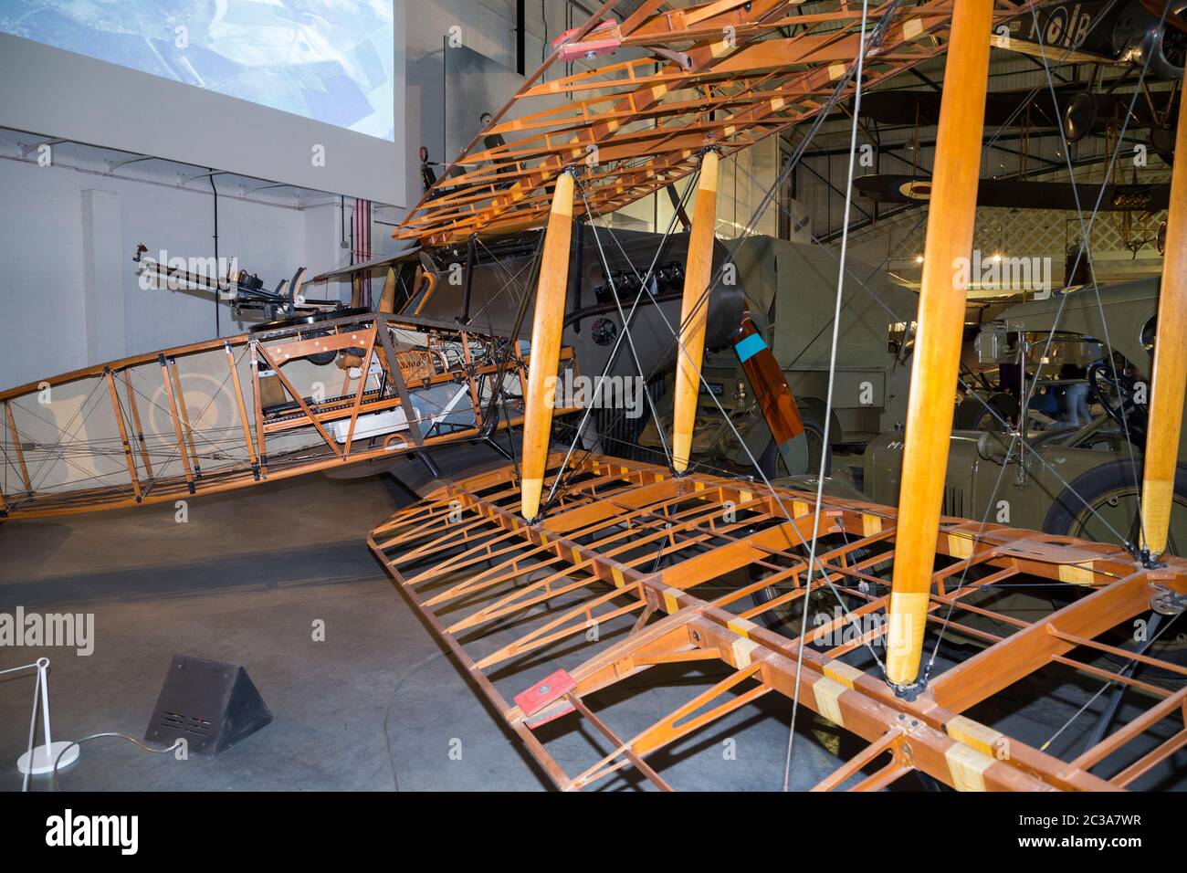Bristol F.2B. British fighter aircraft of World War I. Hangar 2 / H2 ...