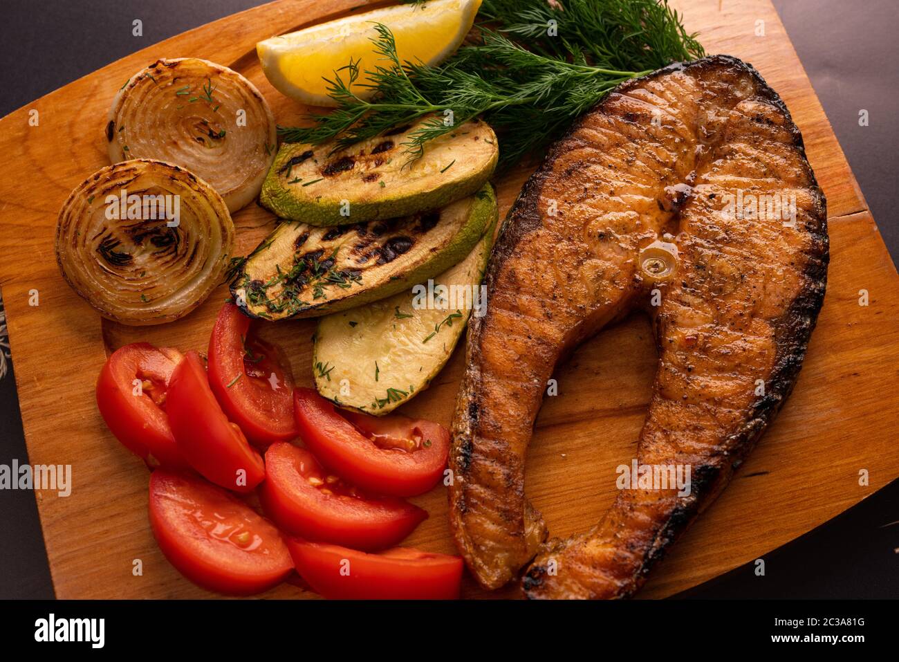 Tasty fish dish grilled hi-res stock photography and images - Alamy