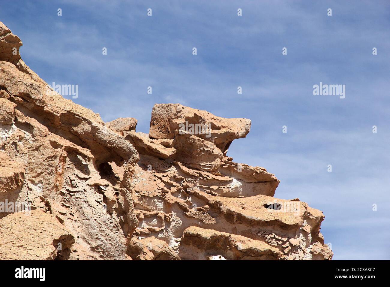 Rock formations in the Puna de Atacama, Argentina. Puna de Atacama is ...