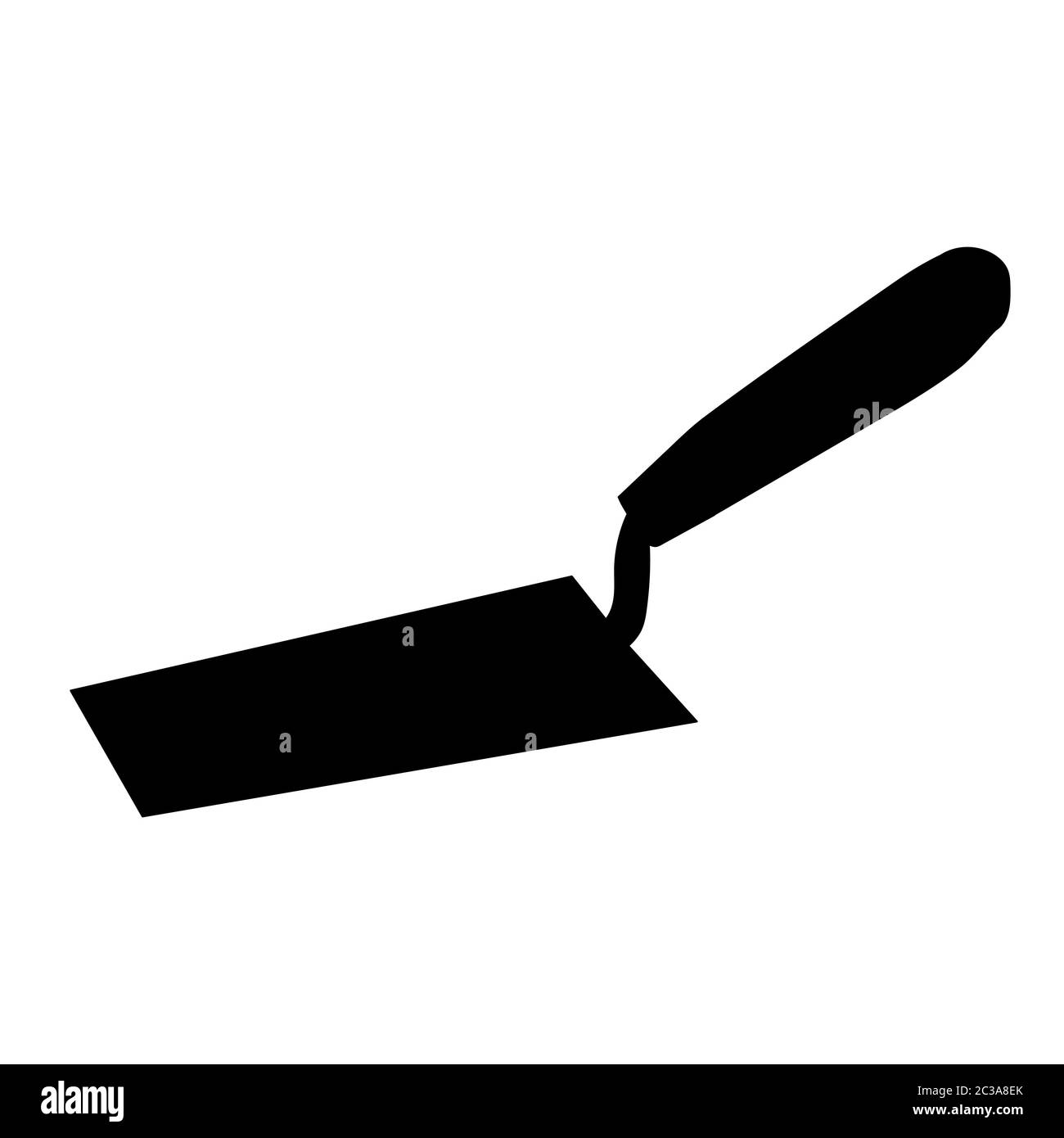 vector, white background, tool, trowel silhouette Stock Vector Image ...